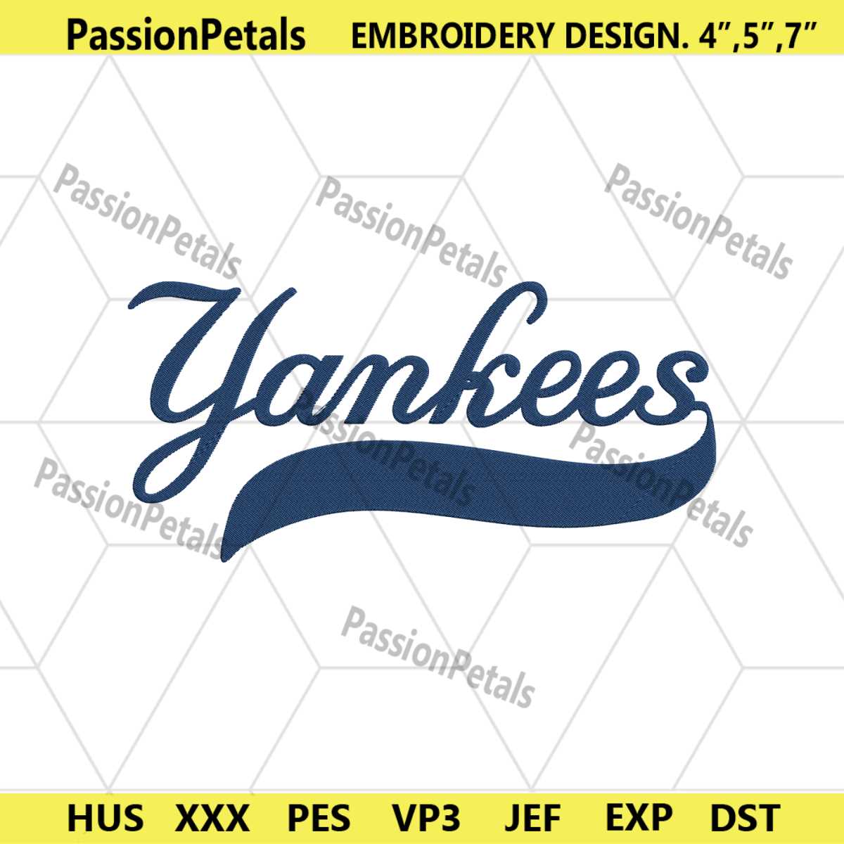 Yankees Wordmark Logo Embroidery Download, Yankees MLB Embro | Inspire ...