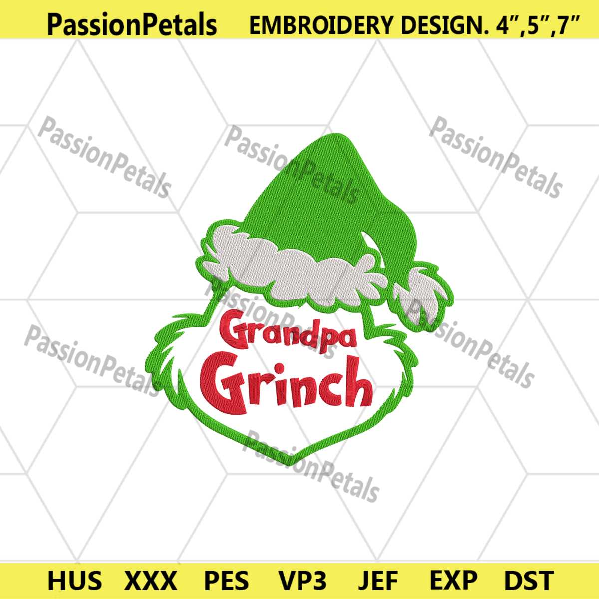 Grandpa Grinch Design Machine Embroidery, Christmas,Grinch E | Inspire ...