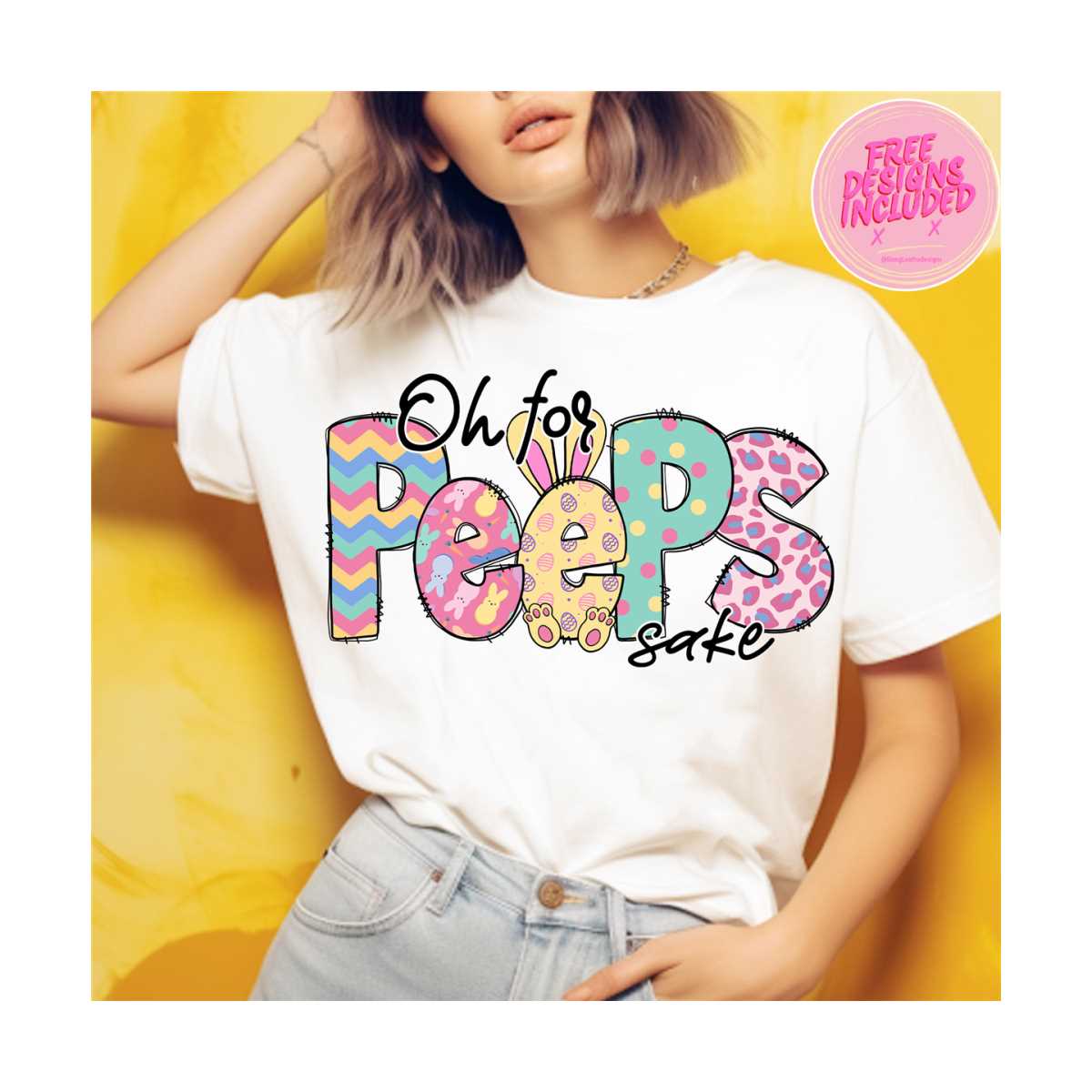 Oh for peeps sake png,bunny peeps png,peep doodles png,peeps - Inspire ...