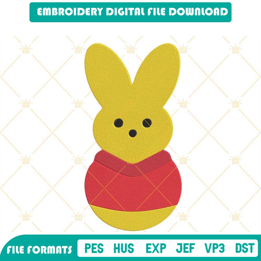 Winnie Pooh Peep Embroidery Design, Funny Easter Bunny Embro - Inspire ...
