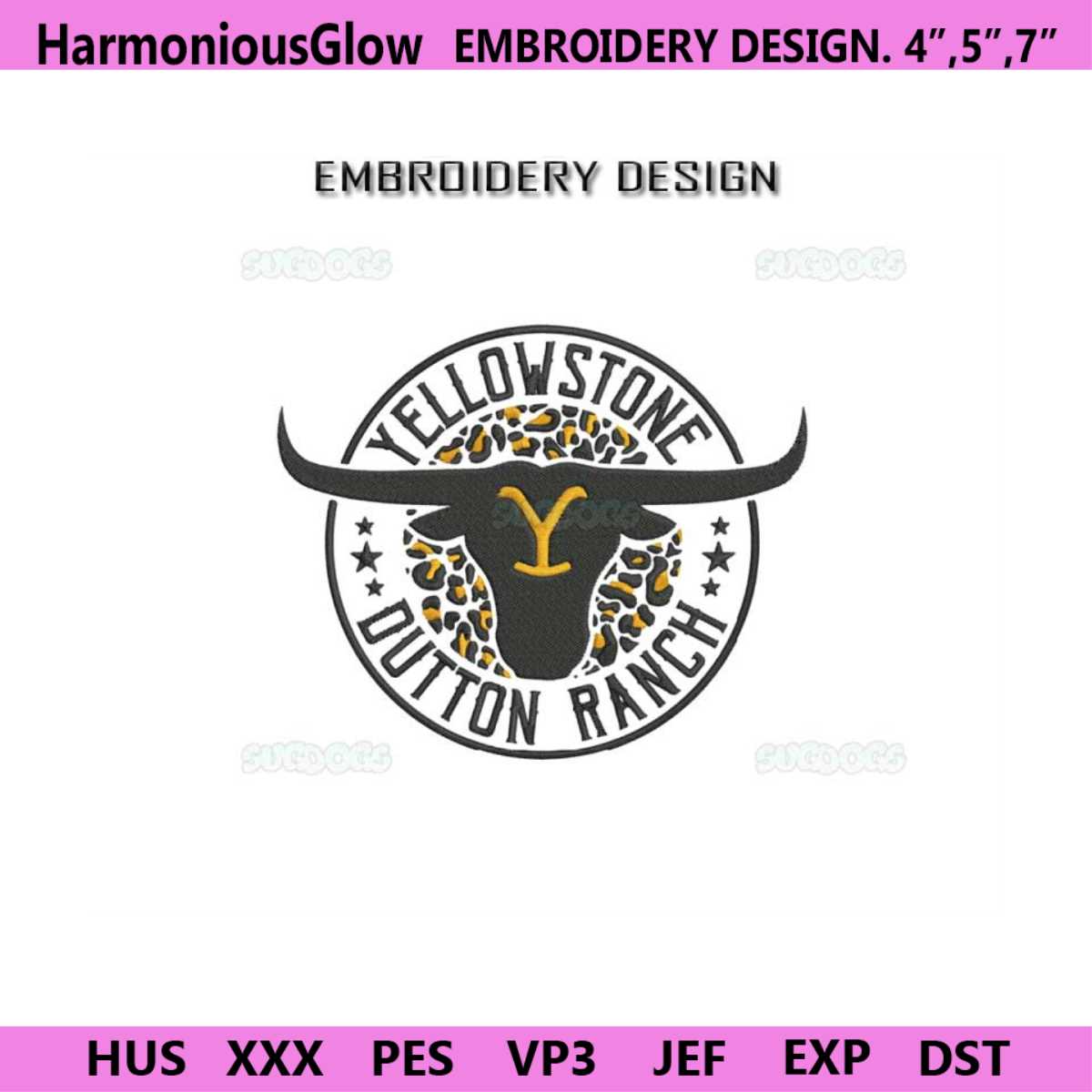 Yellowstone Dutton Ranch Embroidery Design File, Cowboys Emb - Inspire ...