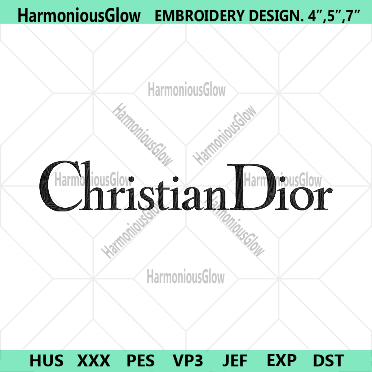 Christian Dior Wordmark Logo Embroidery Design Download - Inspire Uplift