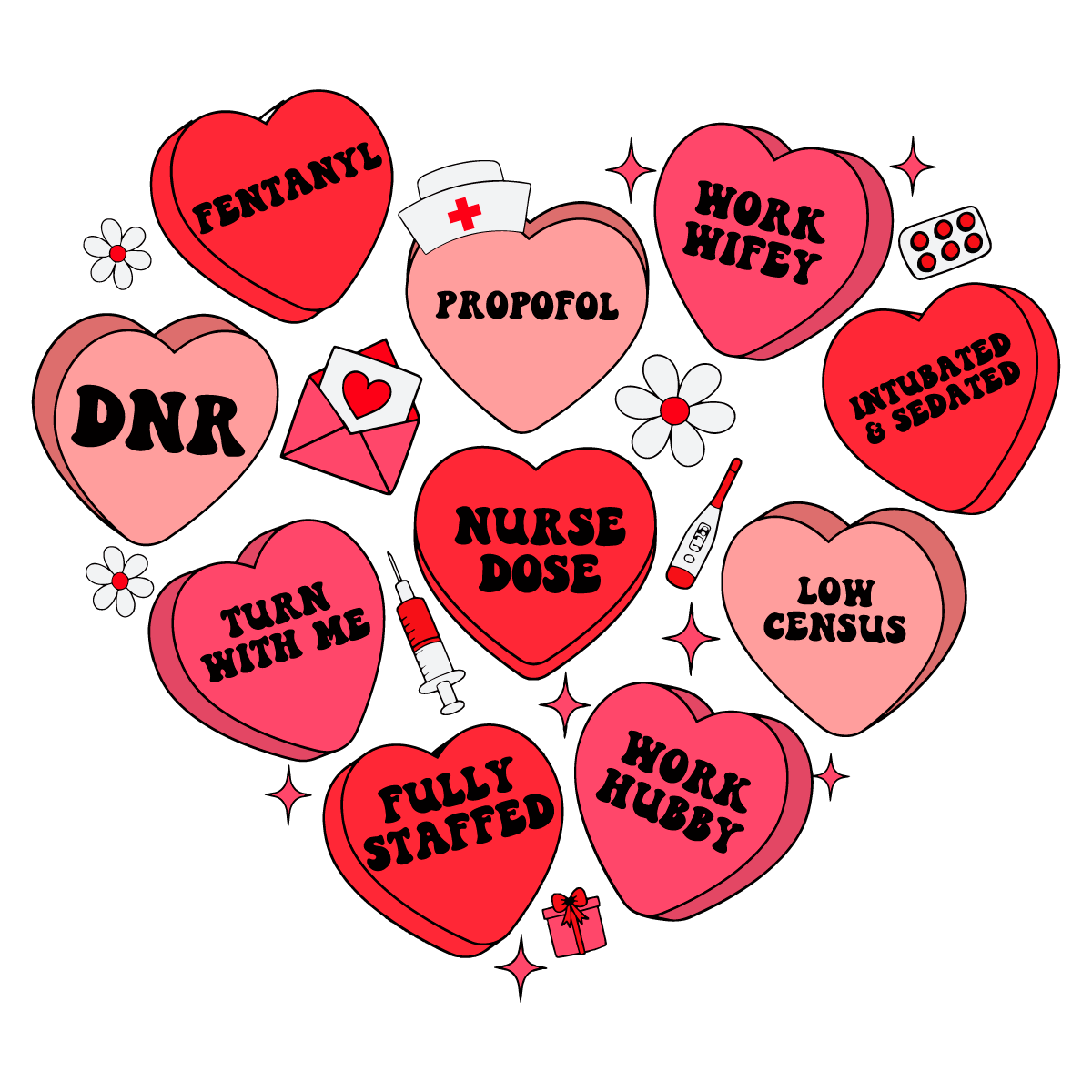 Heart Valentines Day Nurse Dose SVG - Digital Download for E | Inspire ...