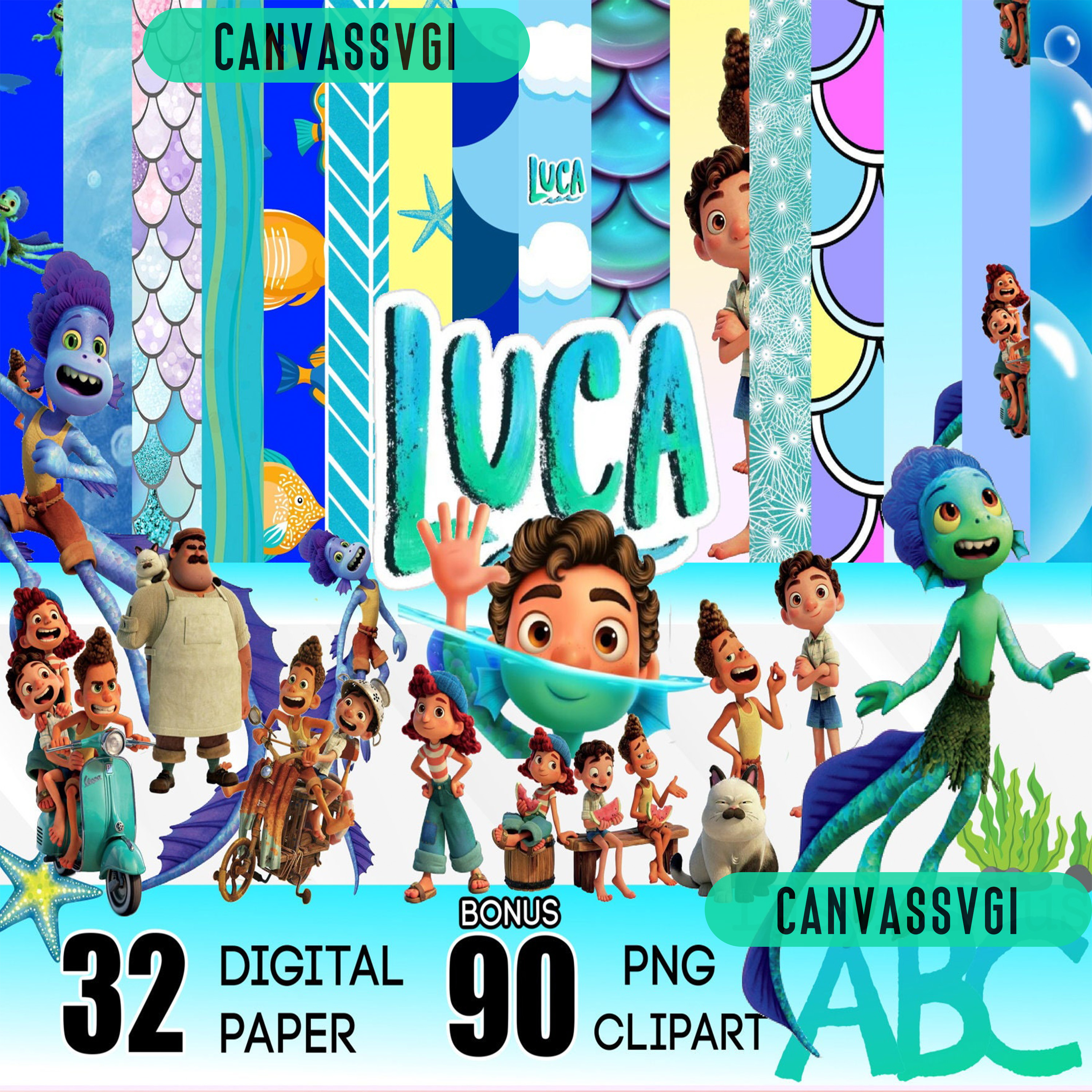 Luca Png, Luca Svg, Luca logo, Luca Clipart, Luca Silhouette | Inspire ...
