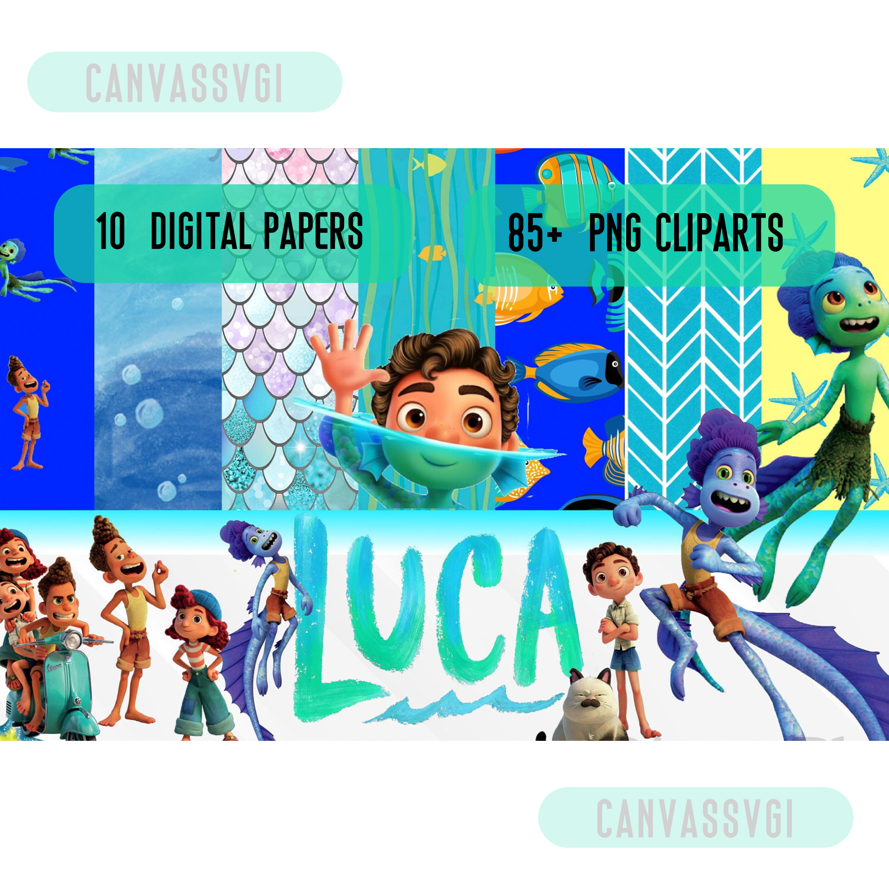 Luca Bundle Png, Luca logo, Luca Clipart, Luca Silhouette, L | Inspire ...