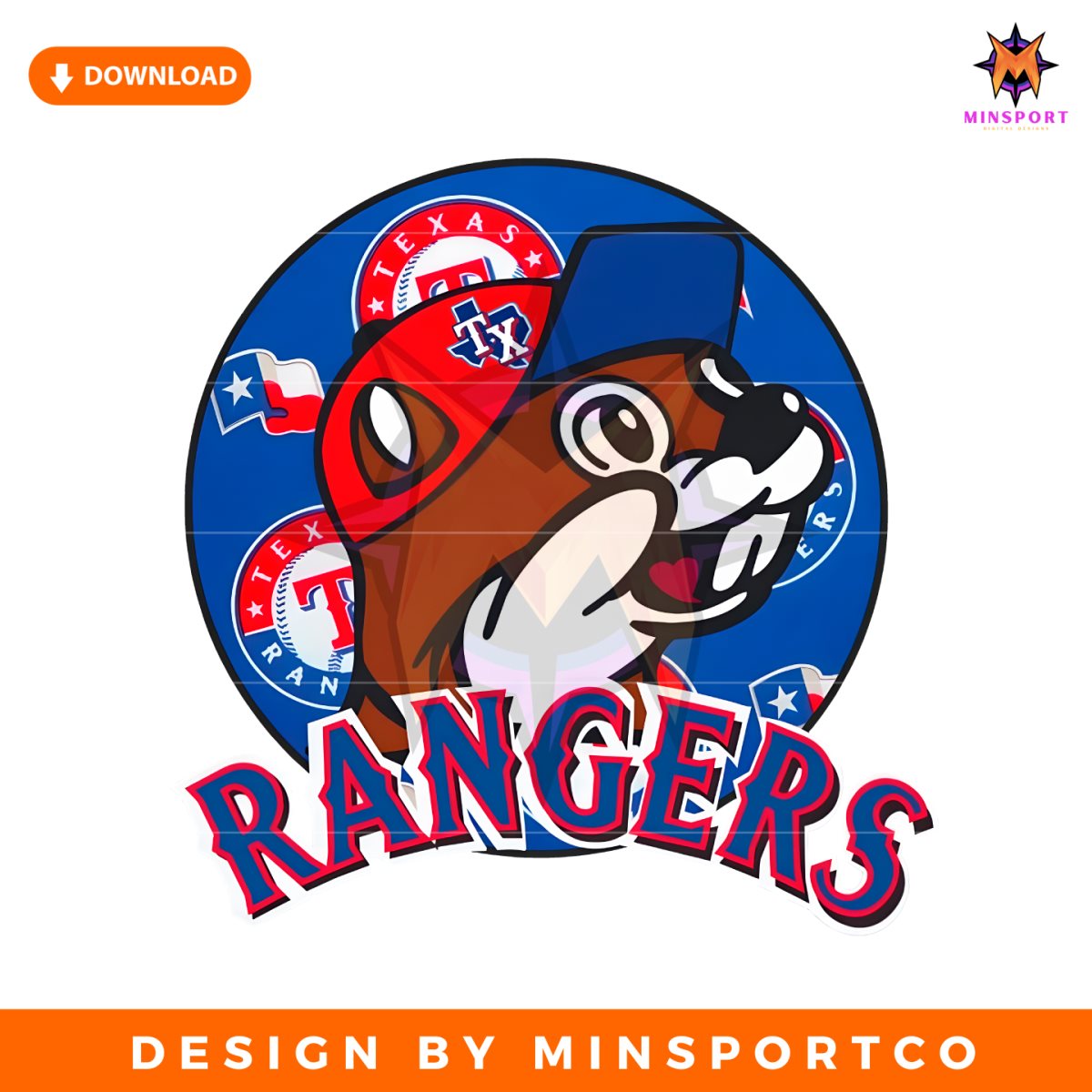 Texas Rangers Cartoon Baseball PNG | Inspire Uplift