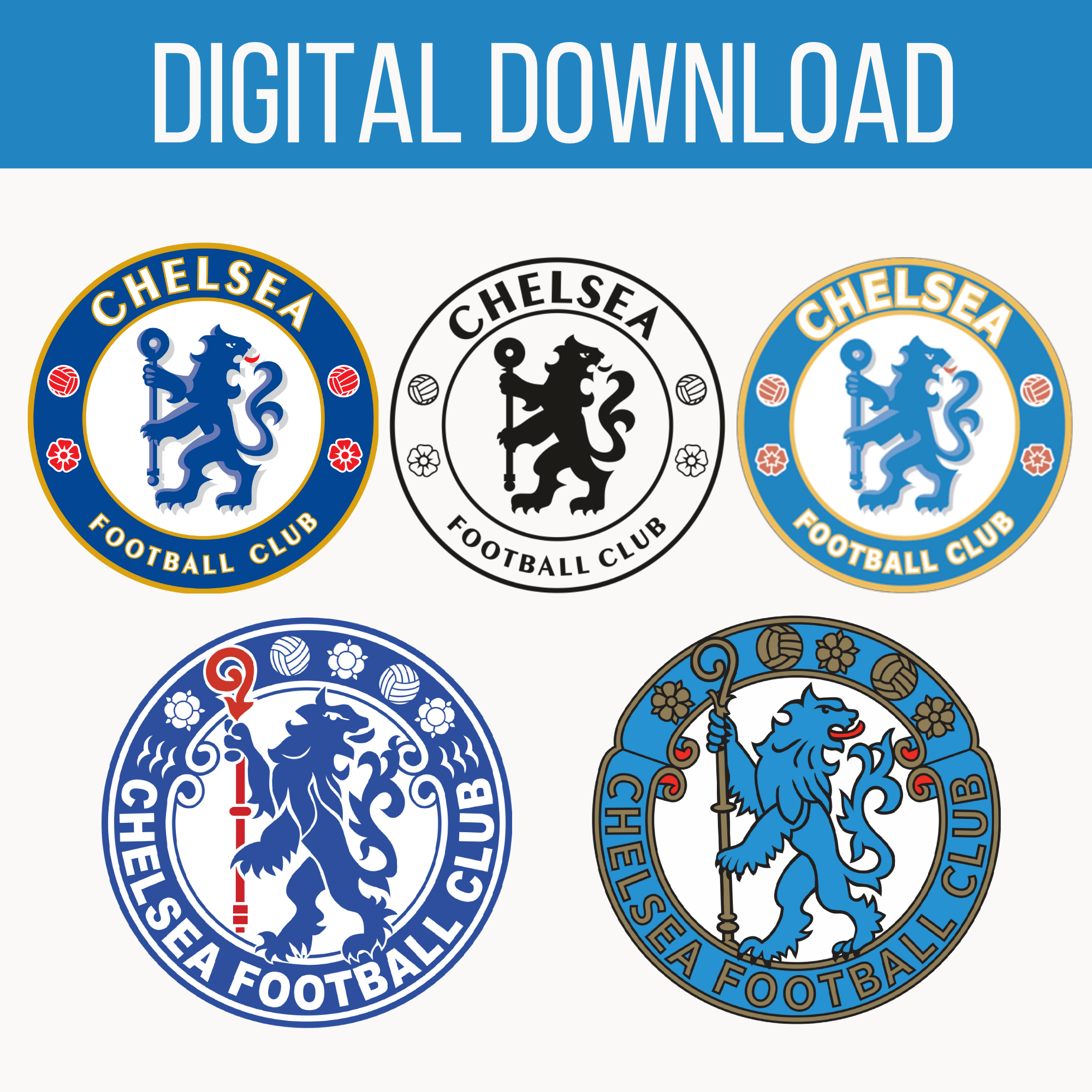 Chelsea Logo I SVG .PNG Files I Digital Product I Svg Chelse | Inspire ...