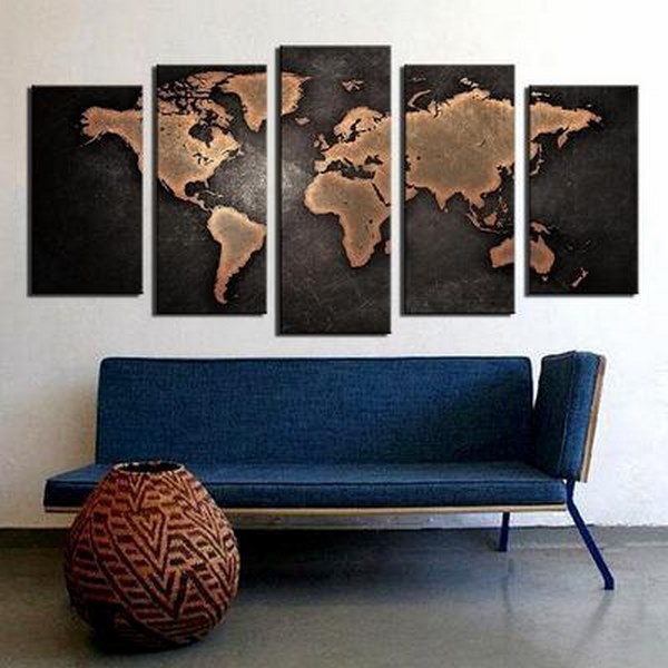 99 Names Of Allah Islamic Religion 5 Pieces Canvas Wall Art, | Inspire ...