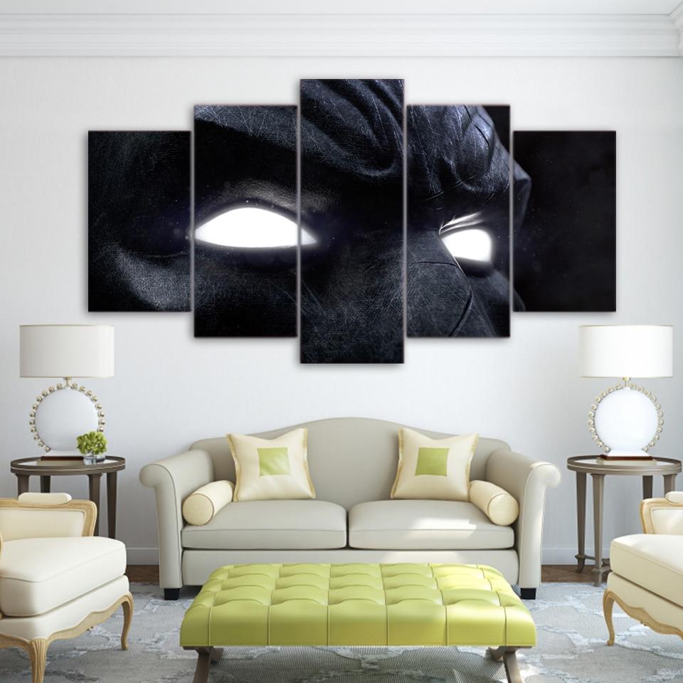 Arkham Batman d C 5 Pieces Canvas Wall Art, Large Framed 5 | Inspire Uplift