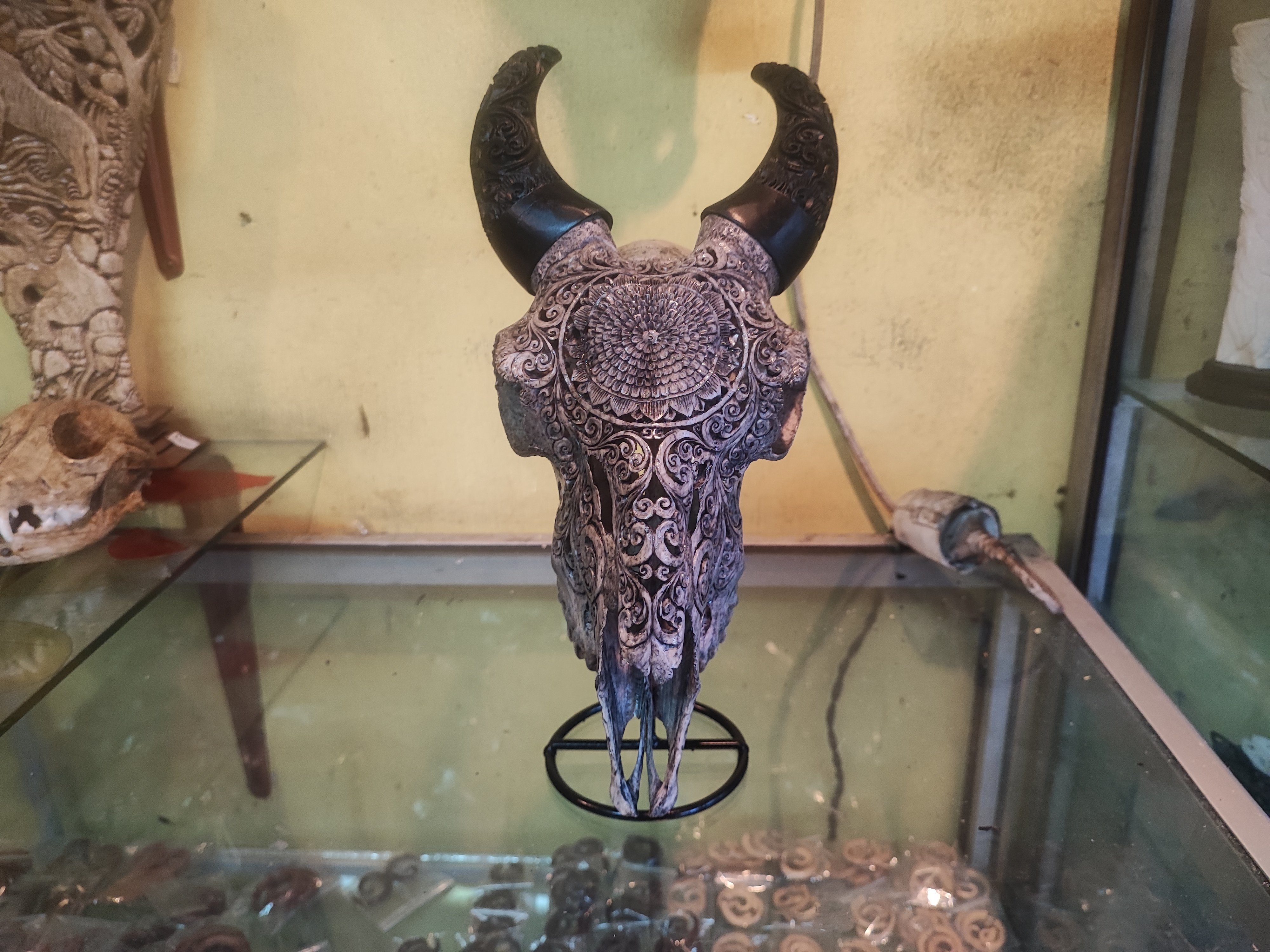 Goat skull, handmade carving | Inspire Uplift