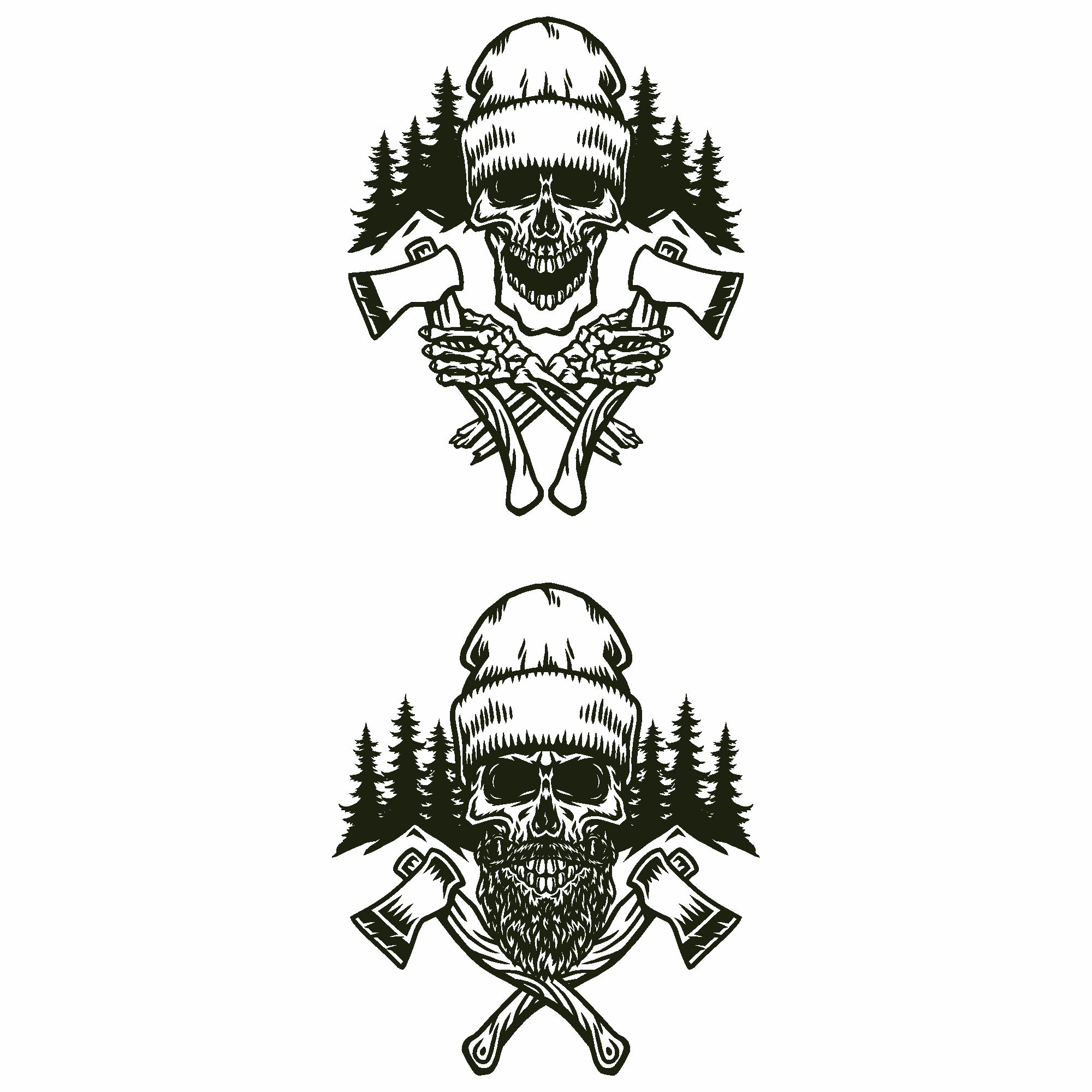 Skull Lumberjack svg, Bearded Skull Lumberjack svg, Lumberja | Inspire ...