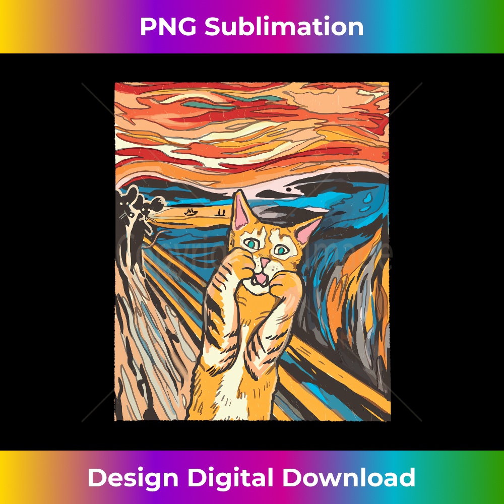 Cat Mouse The Scream Parody Meme - Funny Cat Art Lover - Con | Inspire ...