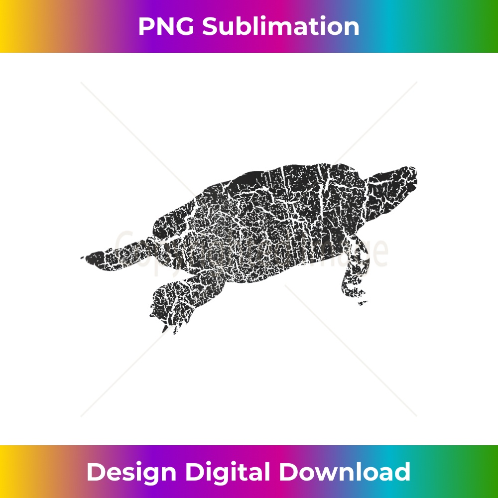 Snapping Turtle Distressed Print - Vintage Snapping Turtle - | Inspire ...