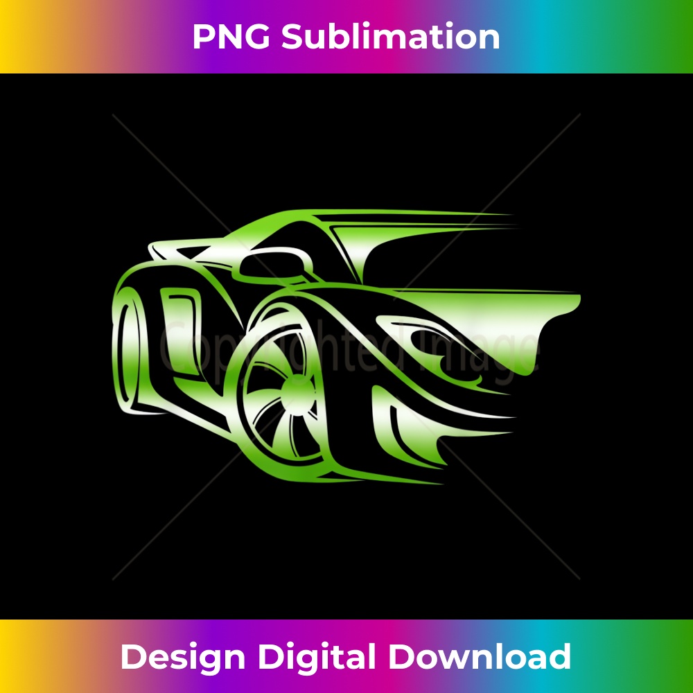 Green Stylized JDM Drifting Car Design - Eco-Friendly Sublim - Inspire ...