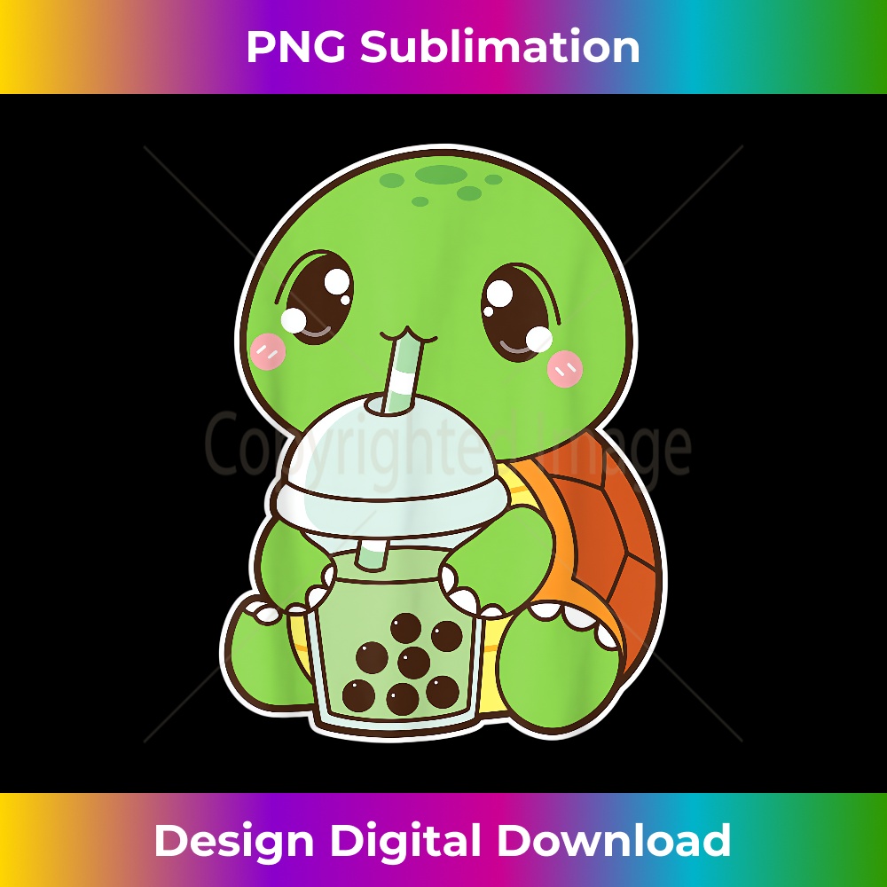 Kawaii Cute Boba Turtle Reptile Matcha Green Bubble Milk Tea | Inspire ...