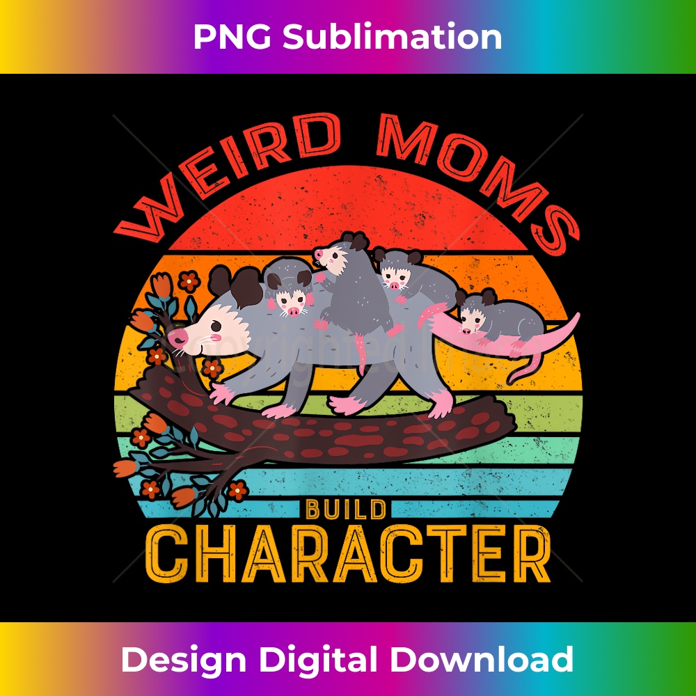 Vintage Weird Moms Build Character Opossum Mom Mother's Day | Inspire ...