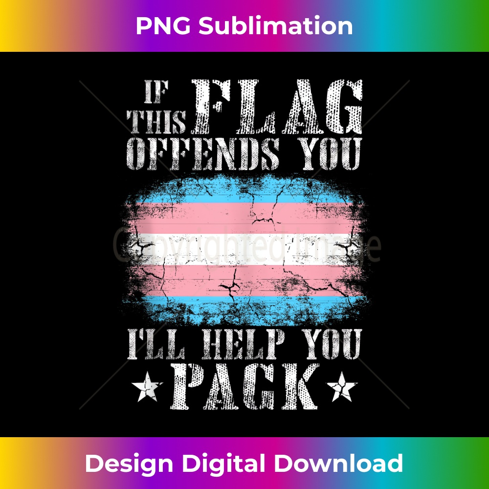 Transgender If This Flag Offends You Trans Rainbow Pride - T | Inspire ...
