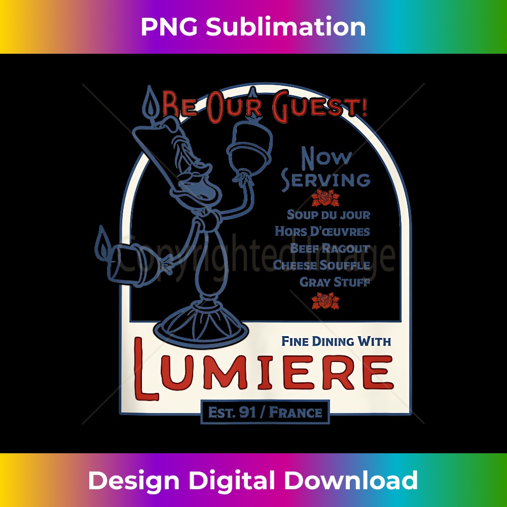 Disney Beauty and the Beast Lumiere Be Our Guest Menu - Besp - Inspire ...