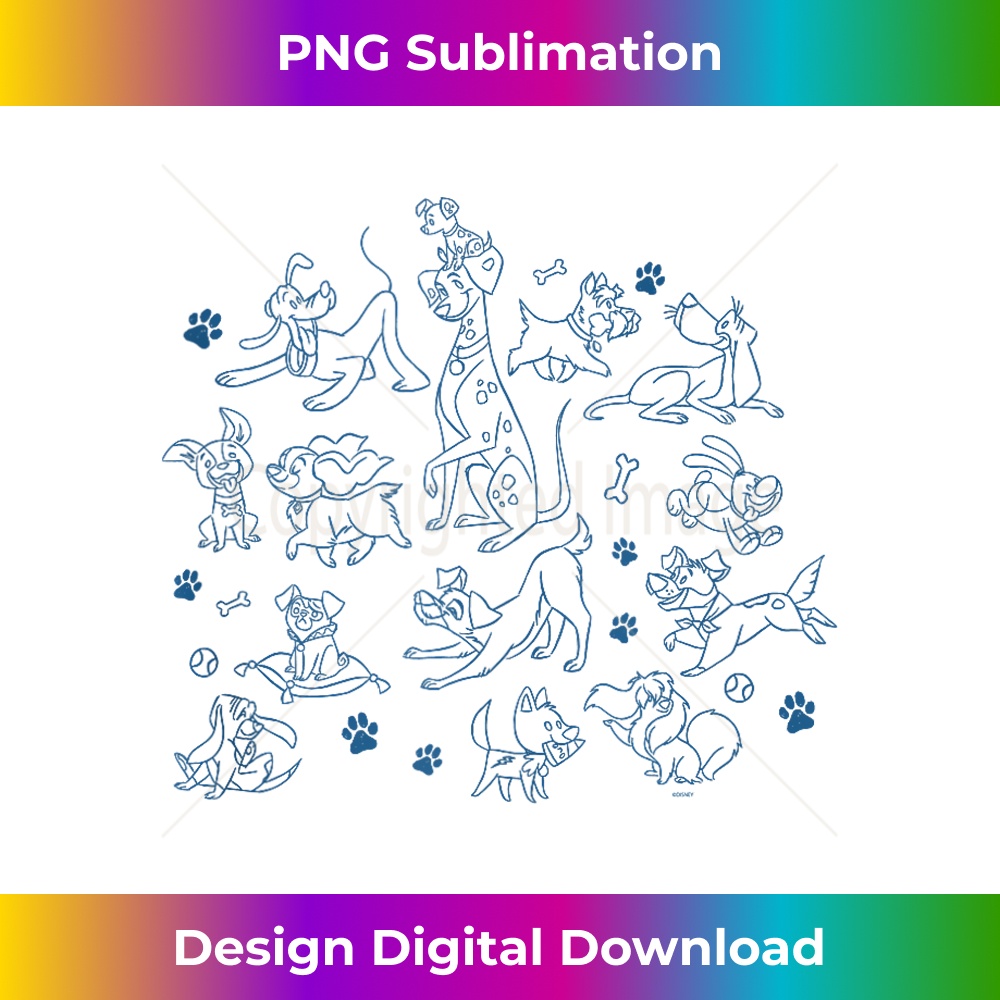 Disney Dogs Paw Prints - Urban Sublimation PNG Design - Elev - Inspire ...