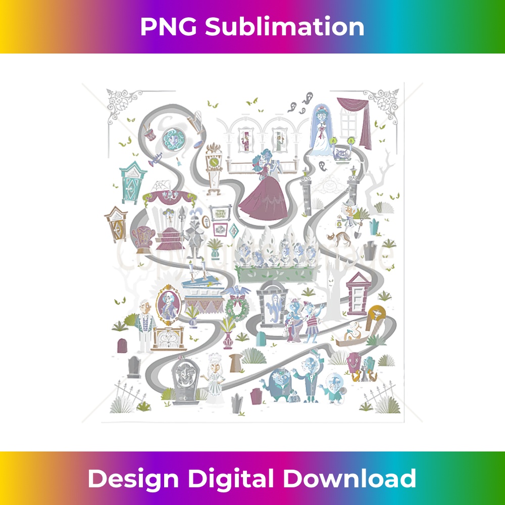 The Haunted Mansion Ride Animated Map Overview - Artisanal S | Inspire ...
