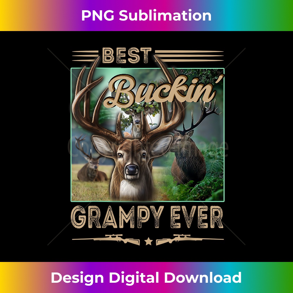Mens Best Buckin' Grampy Ever Deer Hunting Bucking Father - | Inspire ...