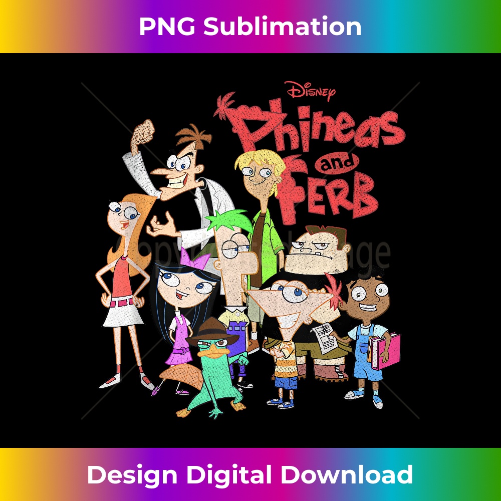 Disney Phineas And Ferb The Group Logo - Vibrant Sublimation | Inspire ...