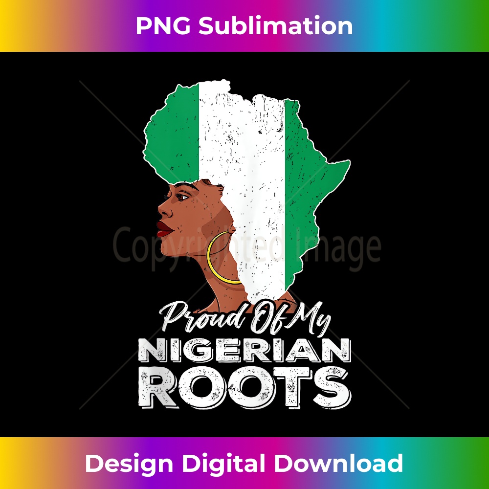 Proud Of My Nigerian Roots Black Woman Nigeria Flag Hair BHM | Inspire ...