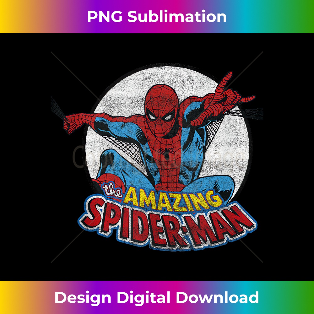Marvel Amazing Spider-Man Vintage Circle Portrait Logo - Fut | Inspire ...