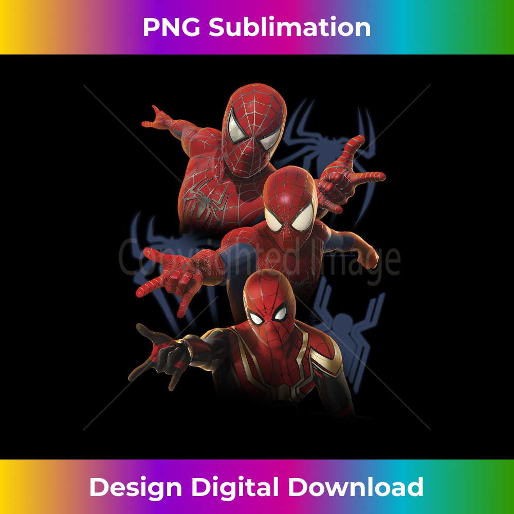 Marvel Spider-Man No Way Home Spider-Man Trio Combat Pose - - Inspire ...