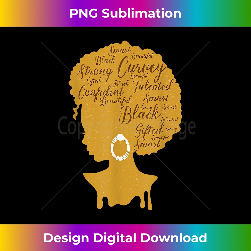 Strong Black Woman Afro Word Art Collage Hair Melanin - Edgy - Inspire ...