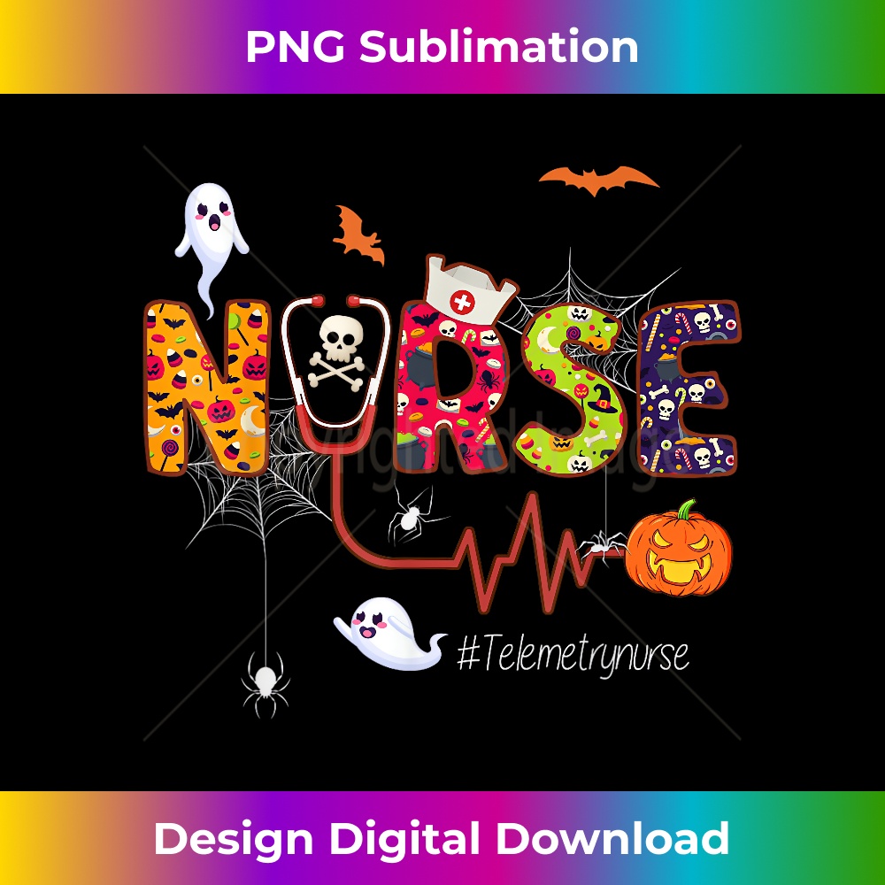 Telemetry Nurse Halloween Ghost Spider Nursing - Artisanal S | Inspire ...