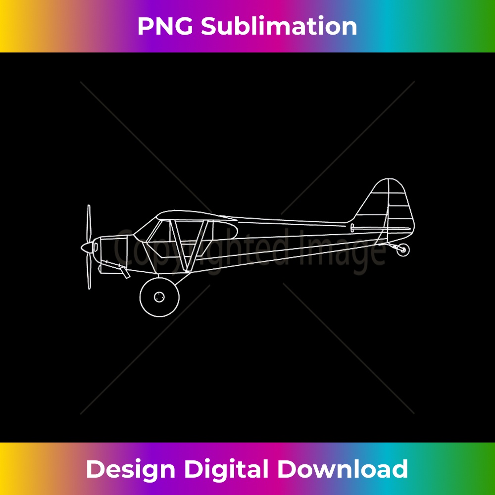 Super Bush Cub Classic Airplane Pilot T shirt Front & Back - | Inspire ...