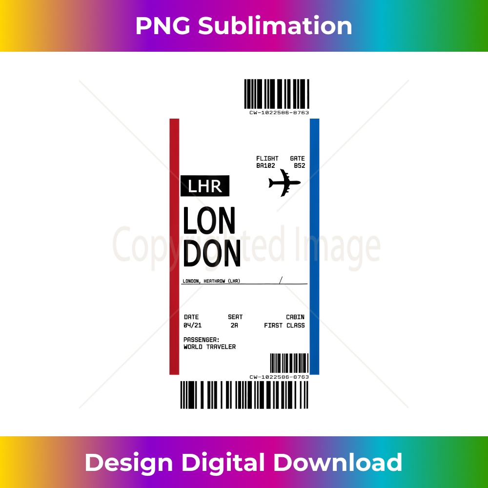 Boarding Pass London Heathrow First Class Air Plane Ticket - - Inspire ...