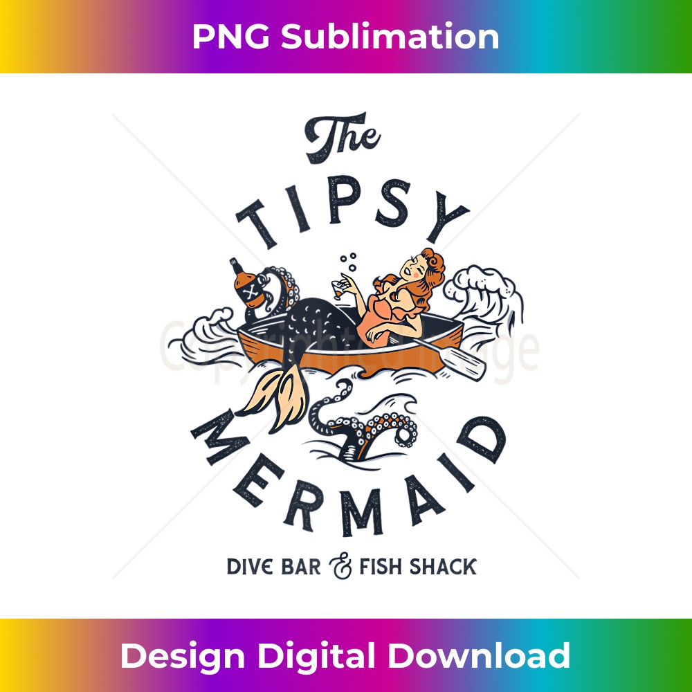 The Tipsy Mermaid Dive Bar & Fish Shack Vintage Pinup Art Ta | Inspire ...