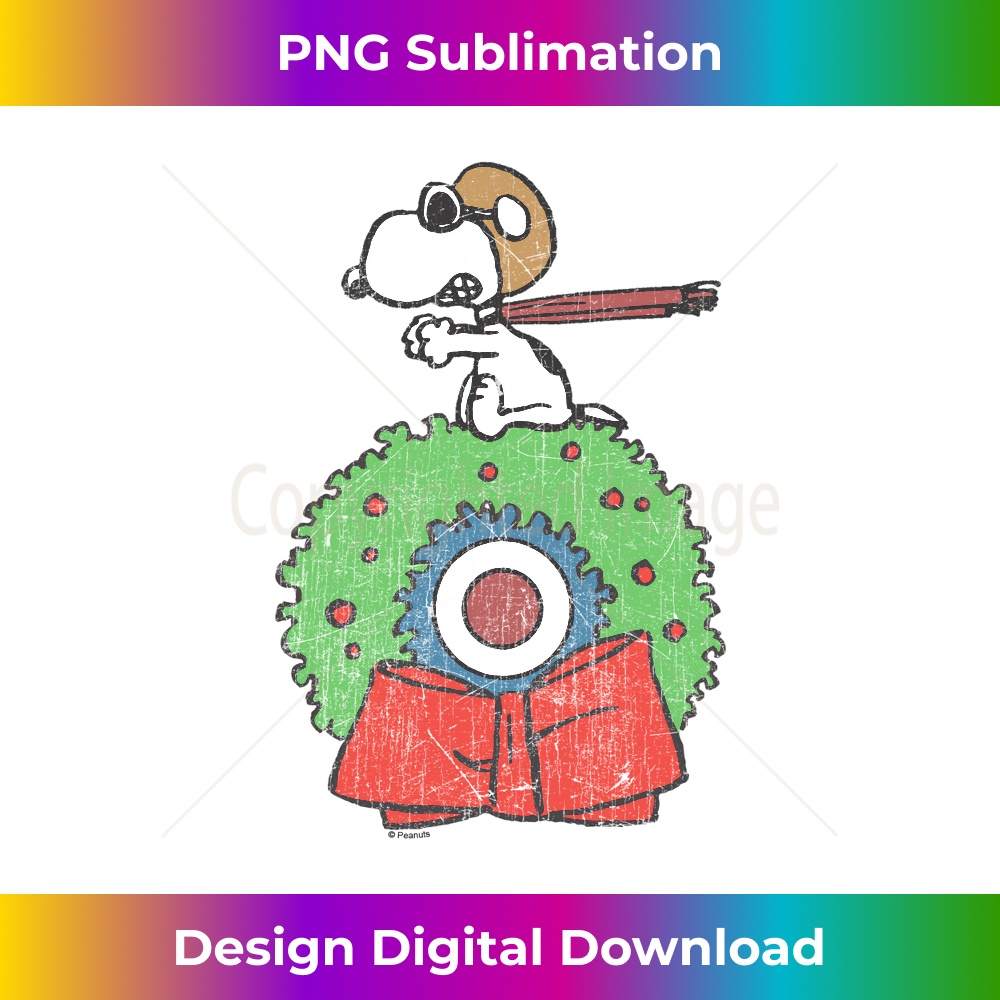 Peanuts Holiday Snoopy Target Wreath - Sleek Sublimation PNG | Inspire ...