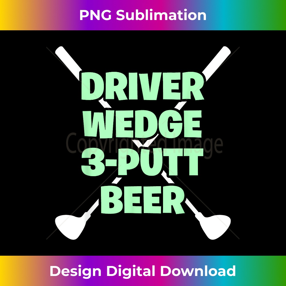 Funny Golf Driver Wedge Putt Beer Adult Club Golfer - Bespok | Inspire ...
