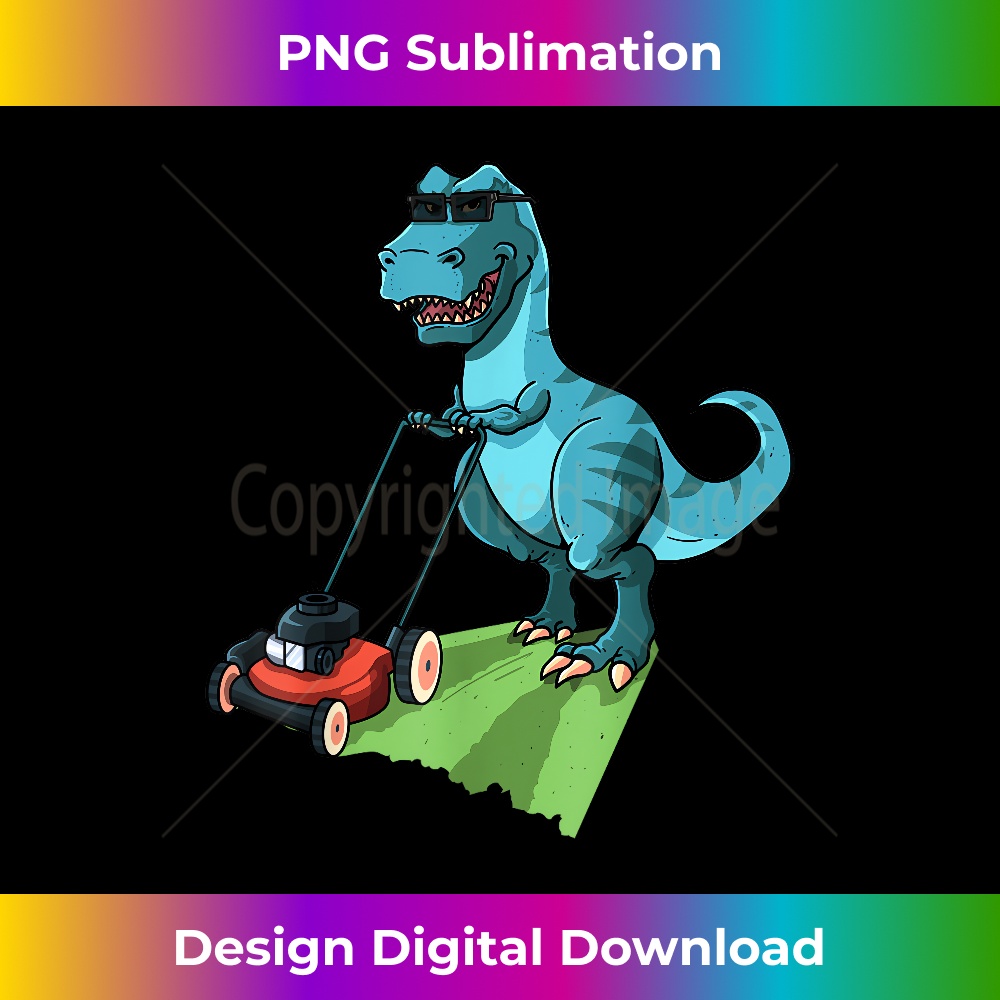 Funny Lawn Mower Rex Tractor Mowing For Toddler - Classic Su | Inspire ...