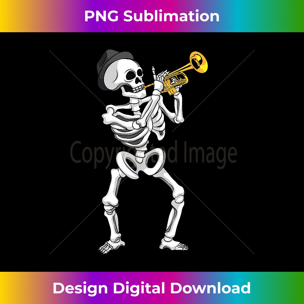 Funny Skeleton Playing Trumpet Cool Bone Brass Player - Sub | Inspire ...