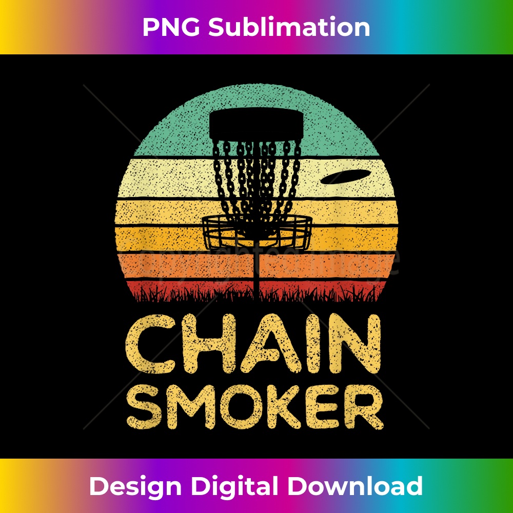 Funny Disc Golf Chain Smoker Golfing - Luxe Sublimation PNG | Inspire ...
