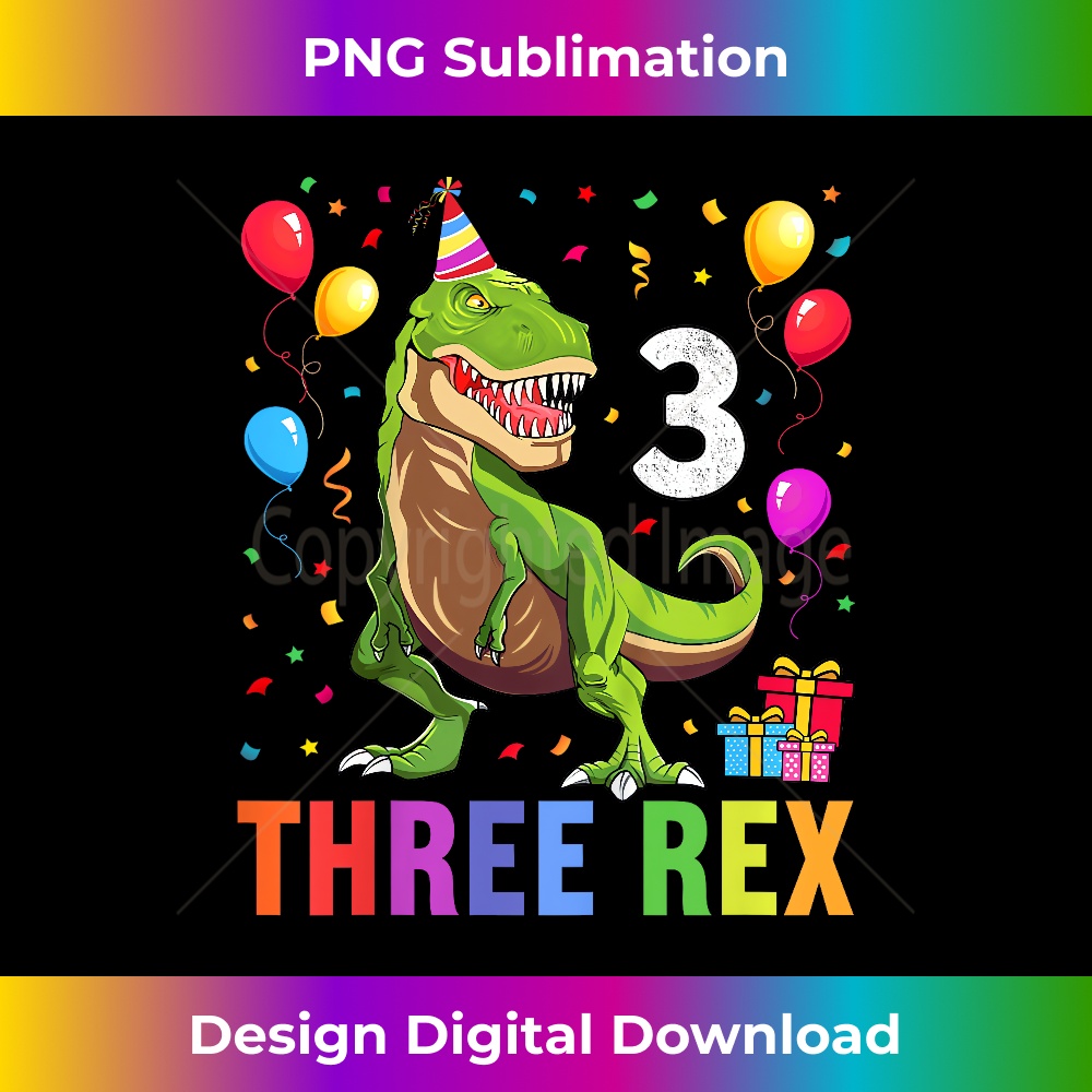 Three Rex 3rd Birthday Third Dinosaur 3 Year Old - Classic S | Inspire ...