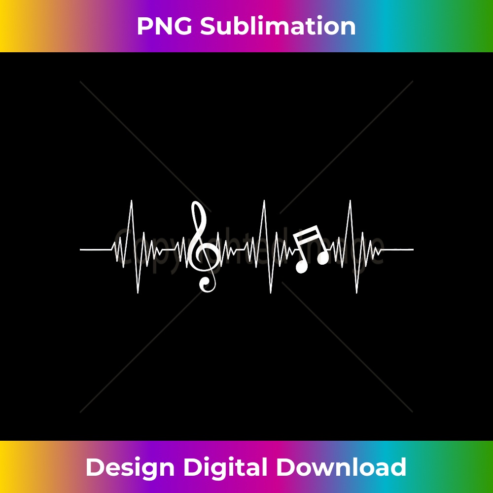 Music Notes Treble Clef Heartbeat Music - Urban Sublimation | Inspire ...