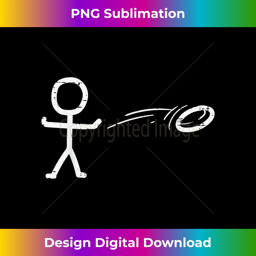 Stick Man Playing Disc Golf Funny Frisbee Golfing Golfer - S | Inspire Uplift