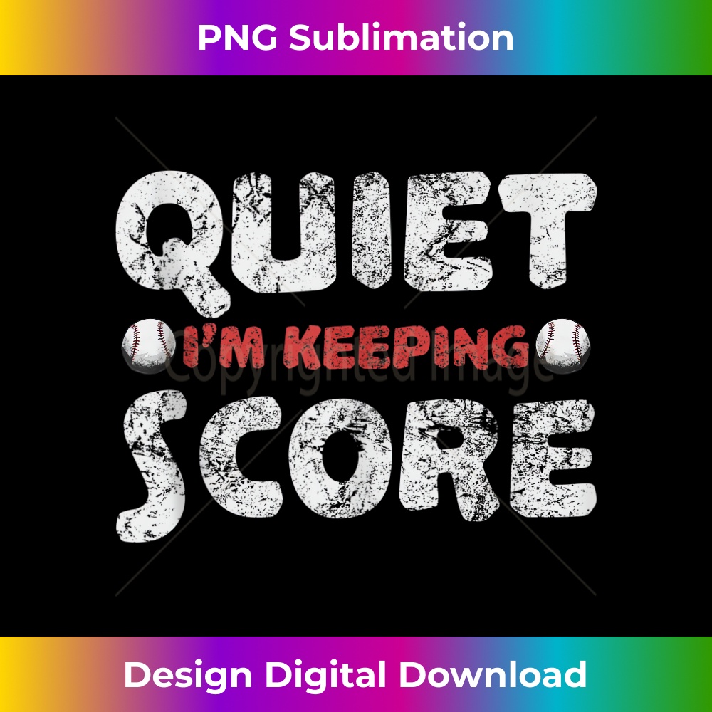Quiet Im Keeping Score Baseball Softball Funny - Contemporar | Inspire ...