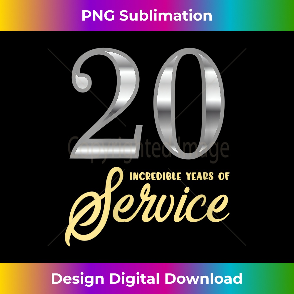 s 20 Years of Service 20th Employee Anniversary Appreciation | Inspire ...