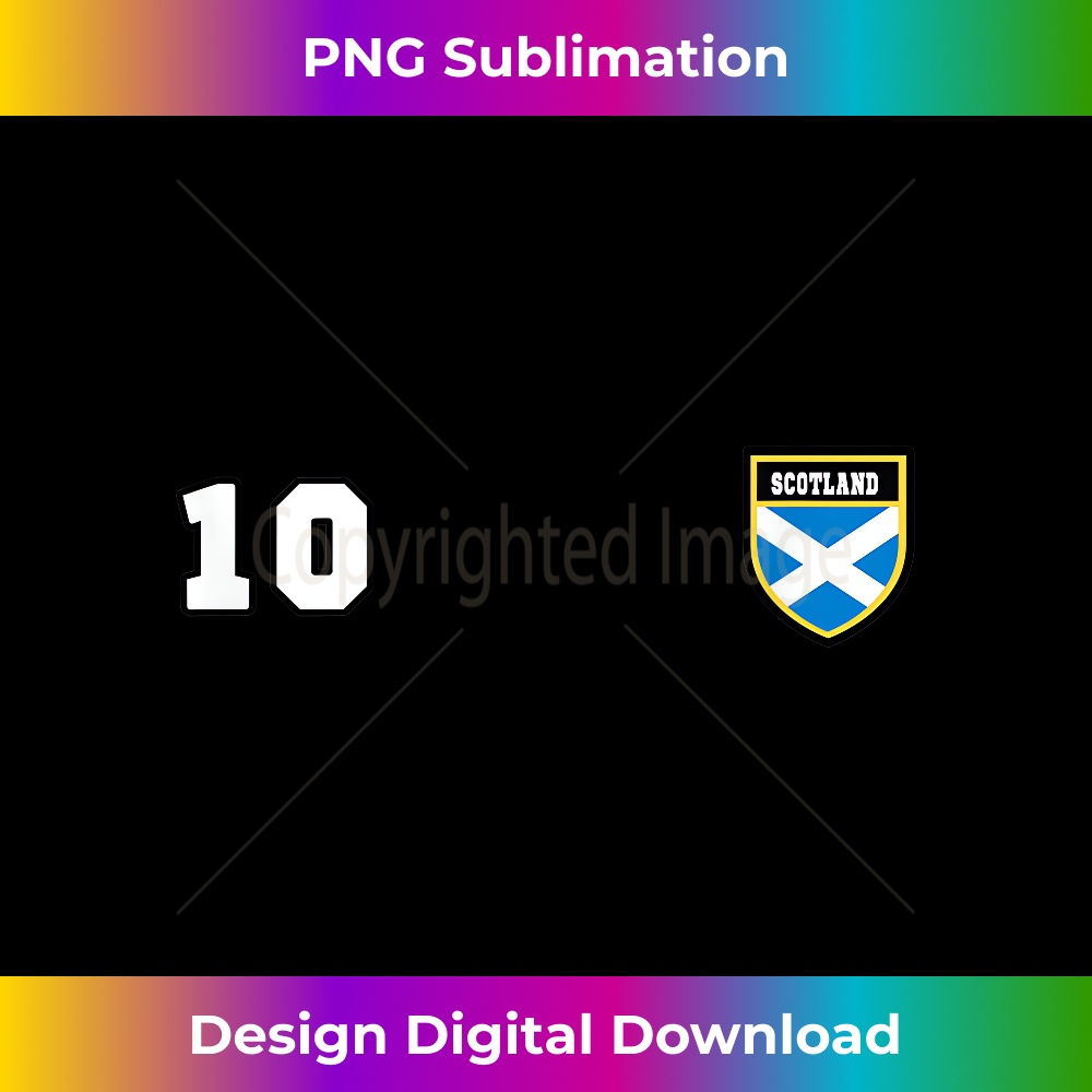 Scotland Number 10 Ten Soccer Flag Football Scottish - Bohem | Inspire ...