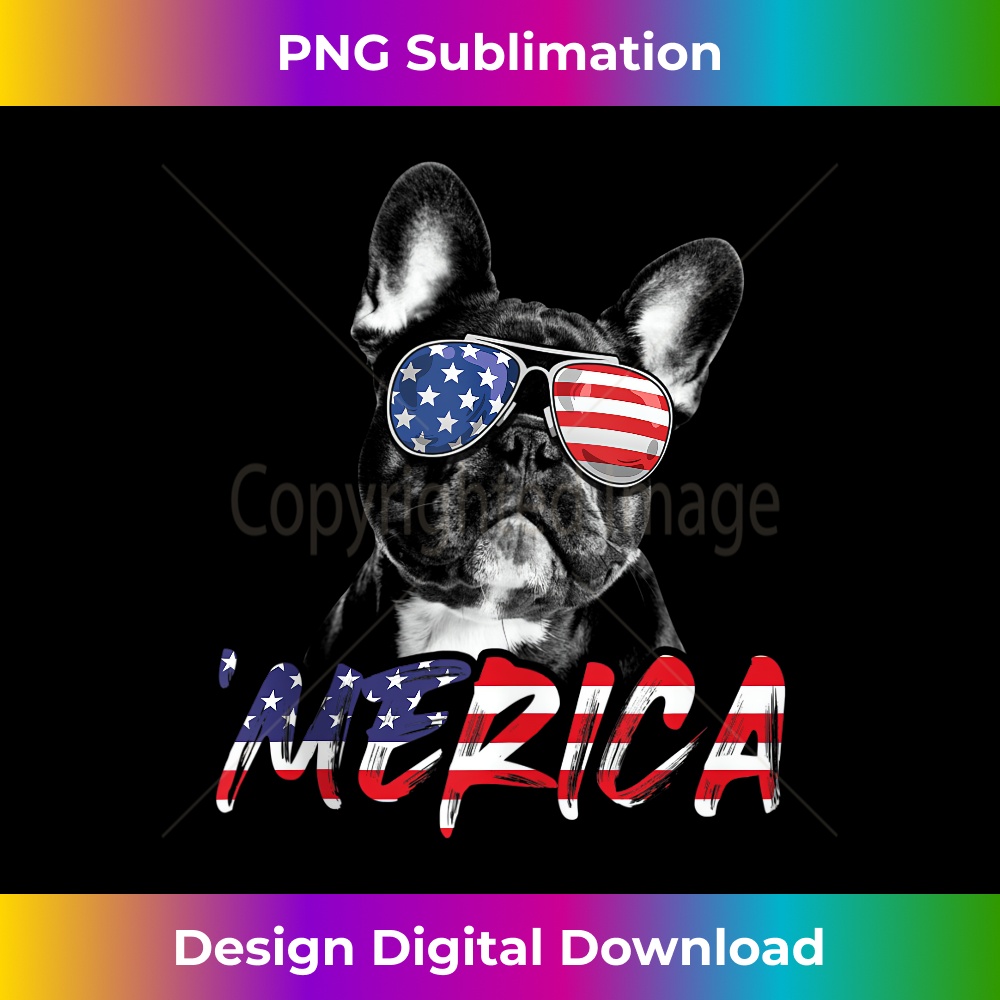 Merica French Bulldog 4th of July American Flag Frenchie Dog | Inspire ...