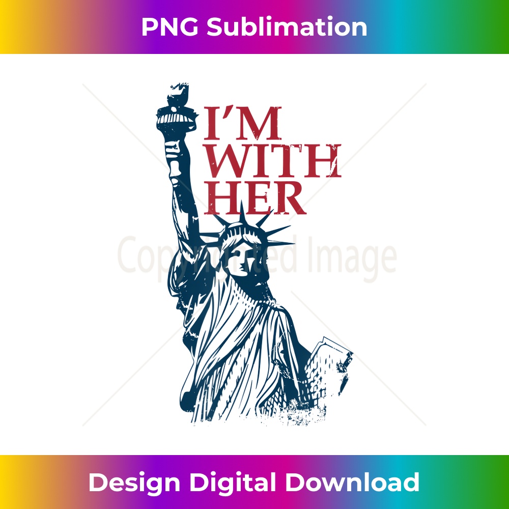 I'm With Her Statue of Lady Liberty Patriotic 4th of July - | Inspire ...