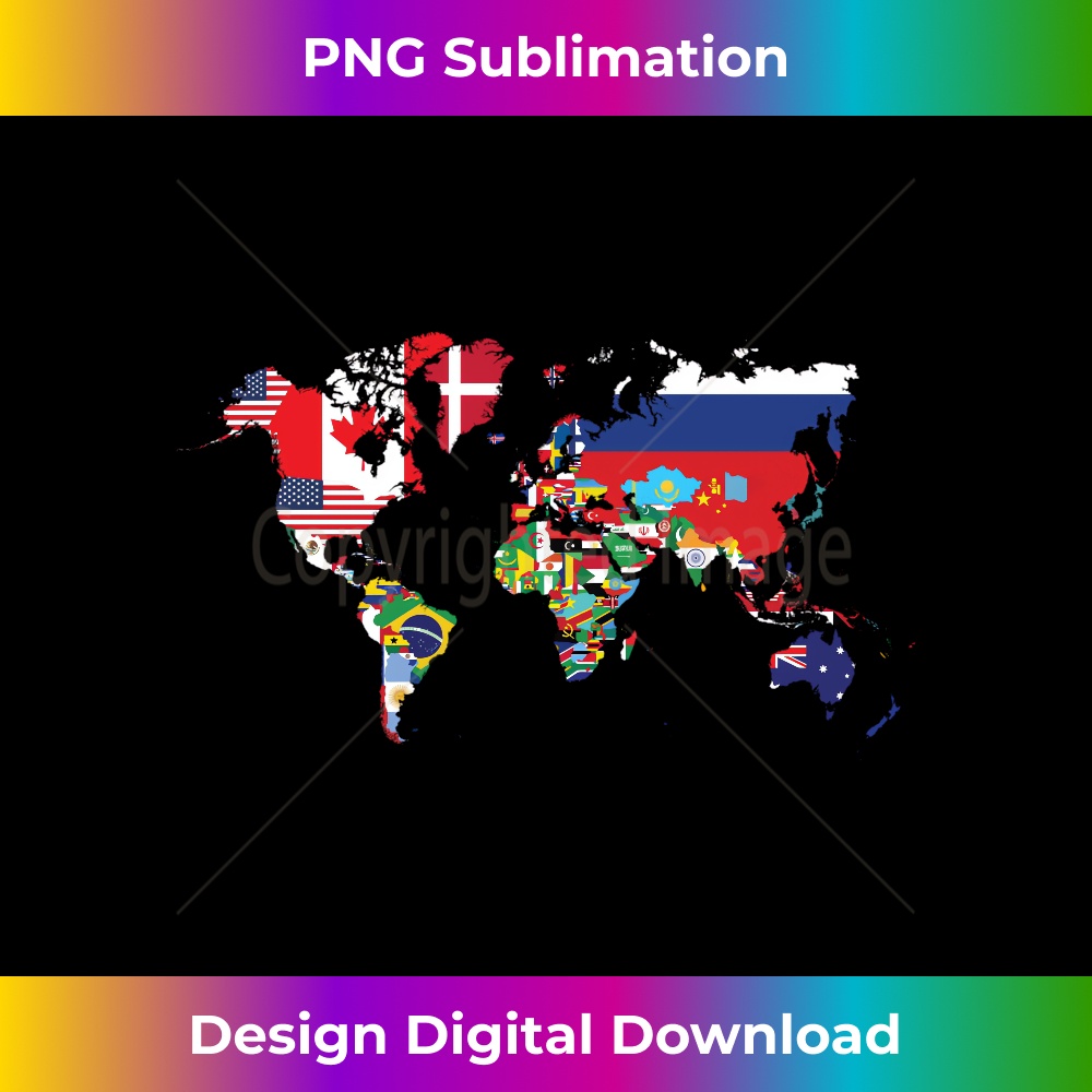 Flags Of The Countries Of The World Map International - Futu | Inspire ...
