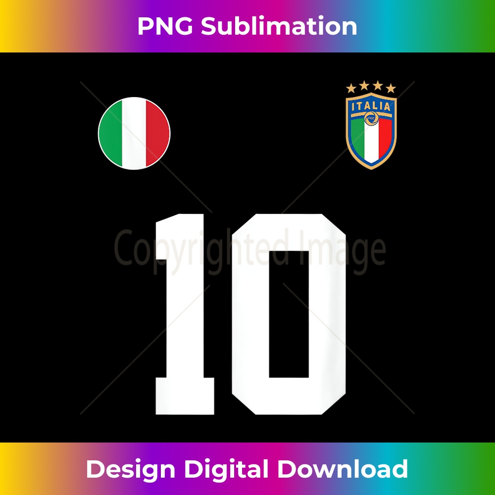Italia Team Sports Number 10 Italy Soccer Fan Italian Flag - | Inspire ...