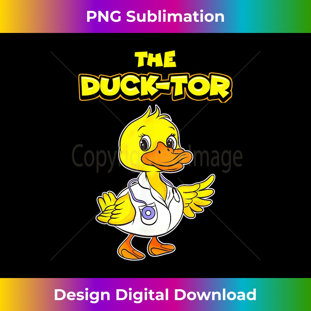 The Duck-Tor Duck Doctor In White Coat and Stethoscope Cute | Inspire Uplift